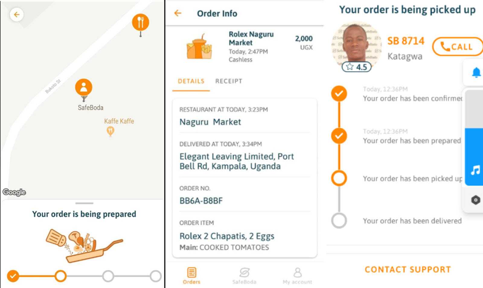 SafeBoda Food goes live, here is how you can order your next dish