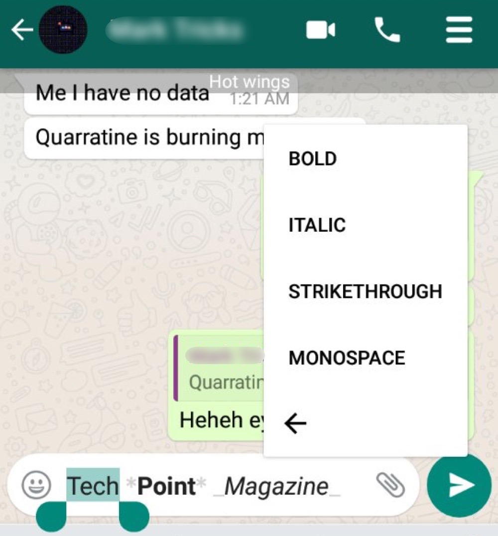 How to Style your WhatsApp Messages with Bold, Italics, Strikethrough ...